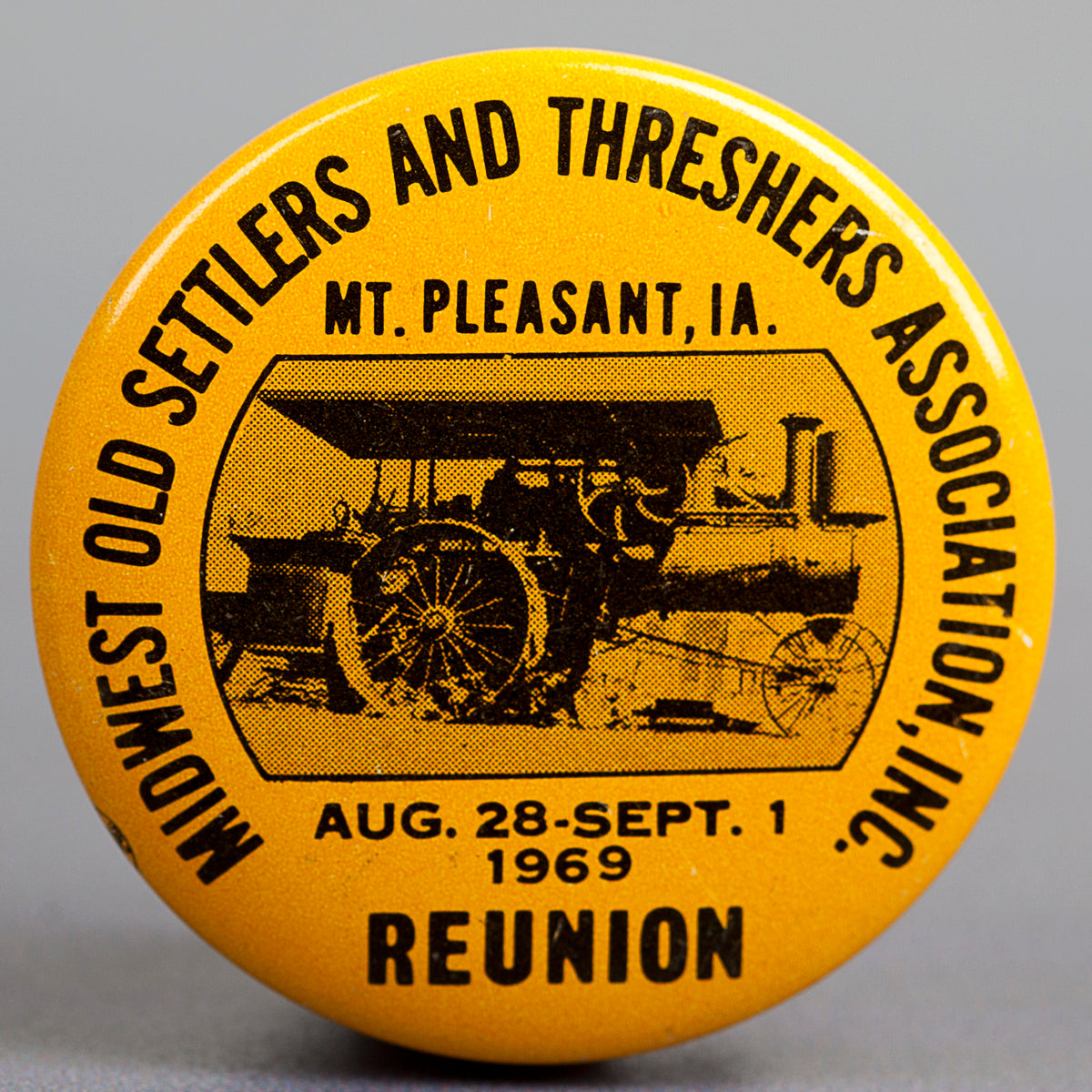 1969 Souvenir Button – Midwest Old Threshers